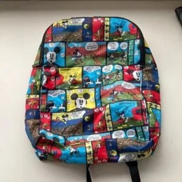 Disney | Bags | Authentic Disney Mickey Mouse Packable Travel Backpack ...